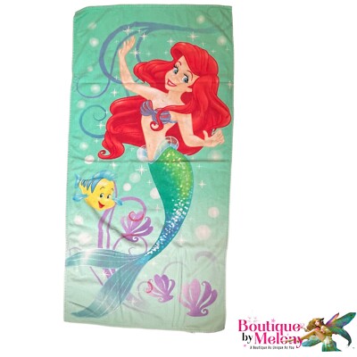 DISNEY PRINCESS ARIEL Deep Sea The Little Mermaid Beach Bath Towel ...