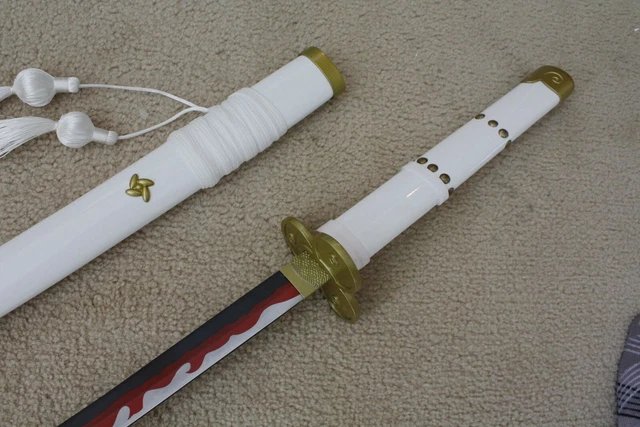 S0568 ANIME ONE Piece Roronoa Zoro Kozuki Oden Enma Sword Red Flame ...
