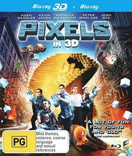 PIXELS (3D BLU-RAY/BLU-RAY/UV) [Region A & B & C] - DVD 60VG The Cheap ...