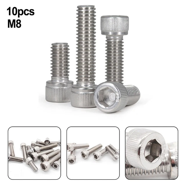 VIS CYLINDRE douille hexagonale fiable M8 avec crou 304 en acier ...