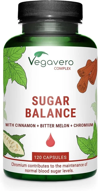 VEGAVERO BLOOD SUGAR Control | Chromium Picolinate, Ceylon Cinnamon ...