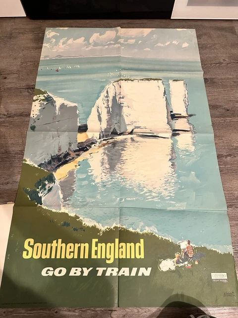 ORIGINAL VINTAGE RAILWAY poster Southern England £226.00 - PicClick UK
