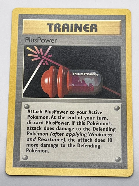 POKÉMON TCG PLUSPOWER Base Set 84/102 Regular Unlimited Uncommon $2.19 ...