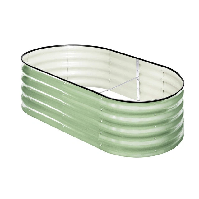 LIVSIP GARDEN BED 160x80x42cm Planter Box Raised Container Galvanised ...