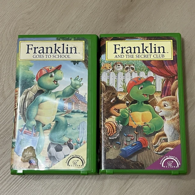 FRANKLIN THE TURTLE VHS Lot 2 Tapes - Goes to School & The Secret Club ...
