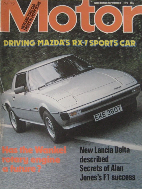 MOTOR MAGAZINE 8 September 1979 featuring Mazda RX-7 road test, Lancia ...