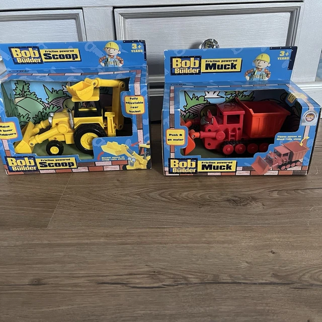 BOB THE BUILDER Vintage Friction Powered Scoop Muck Vehicle Toys £57.92 ...