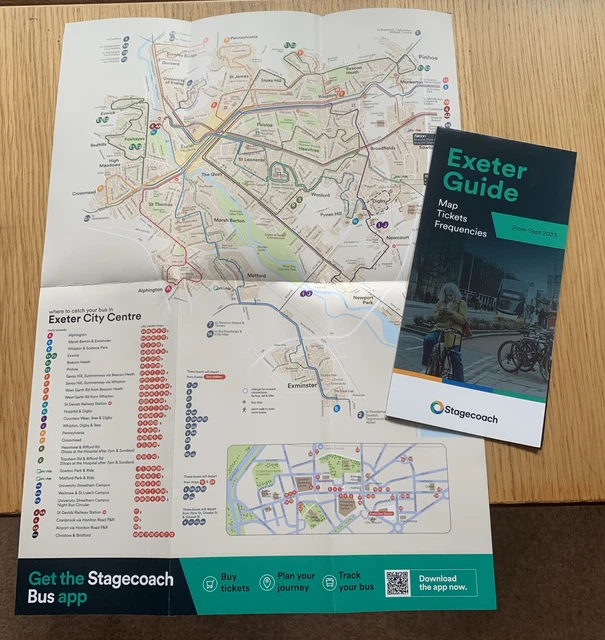 STAGECOACH SOUTHWEST: EXETER Bus Guide: September 2023 edition £1.65 ...