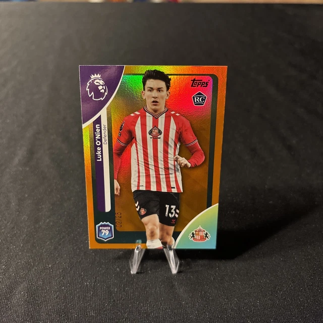 TOPPS PREMIER LEAGUE 25/26 2026 Luke O´Nien RC Sunderland Orange ...