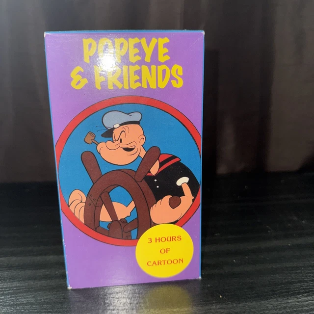POPEYE AND FRIENDS VHS 2000 3 Full Hours Of Cartoons Classic Movie Film ...