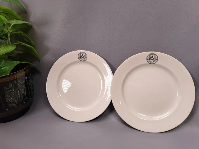 VINTAGE FREEMASON MASONIC x 2 side plates Samaritan lodge no 368 plates ...