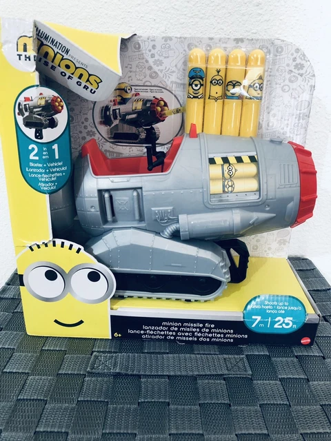 MATTEL ILLUMINATION MINIONS The Rise of Gru Mini Missile Fire Blaster ...
