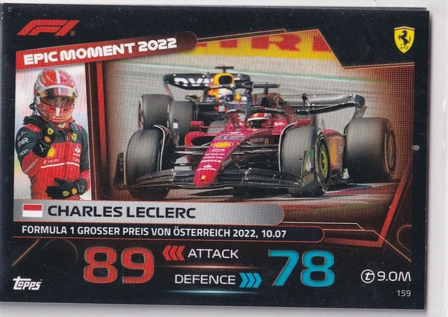 TOPPS F1 TURBO Attax 2023 Formula 1 Mappa No. 159 Epic Moment 2022 ...