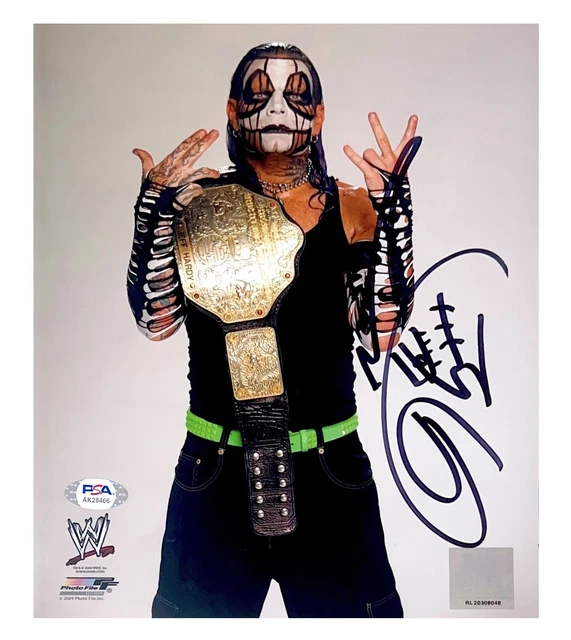 WWE JEFF HARDY Main Signé Original 8X10 Photo Dossier Avec Preuve & PSA ...