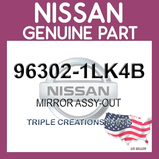 GENUINE NISSAN OEM 96302-1LK4B MIRROR ASSY-OUT 963021LK4B £599.63 ...