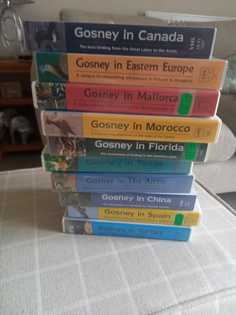 10 GOSNEY IN VHS Video Birdwatching Videos £2.00 - PicClick UK