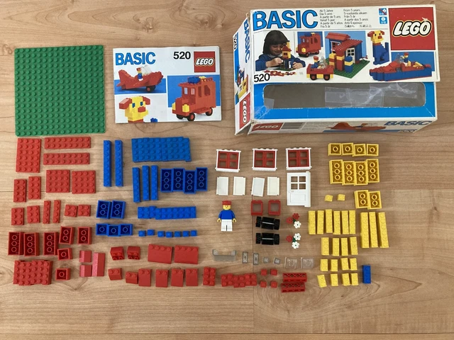 VINTAGE LEGO BASIC 520 Basic Building Set Complete with Box and Instructions £70.50 - PicClick UK