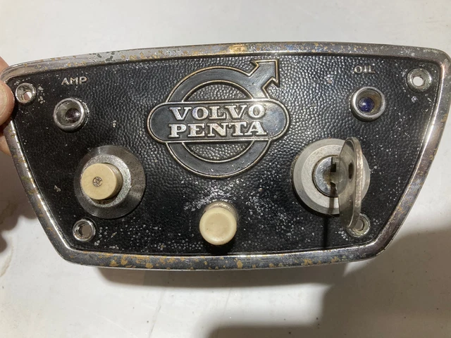 VINTAGE VOLVO PENTA Ignition switch panel marine boat diesel £150.00 ...