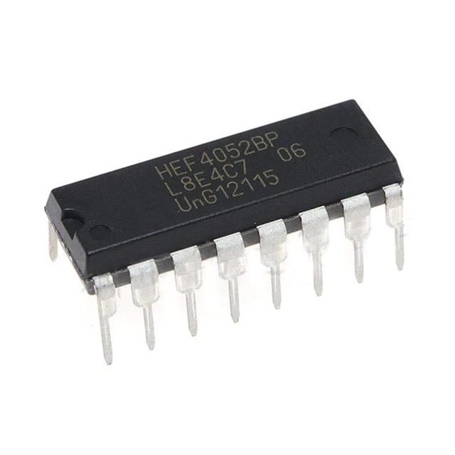 5PCS HEF4052BP DIP16 HEF4052 Dual 4-Channel Analogue Multiplexer ...