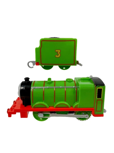 THOMAS & FRIENDS TrackMaster Henry with Tender Motorized Train Engine ...