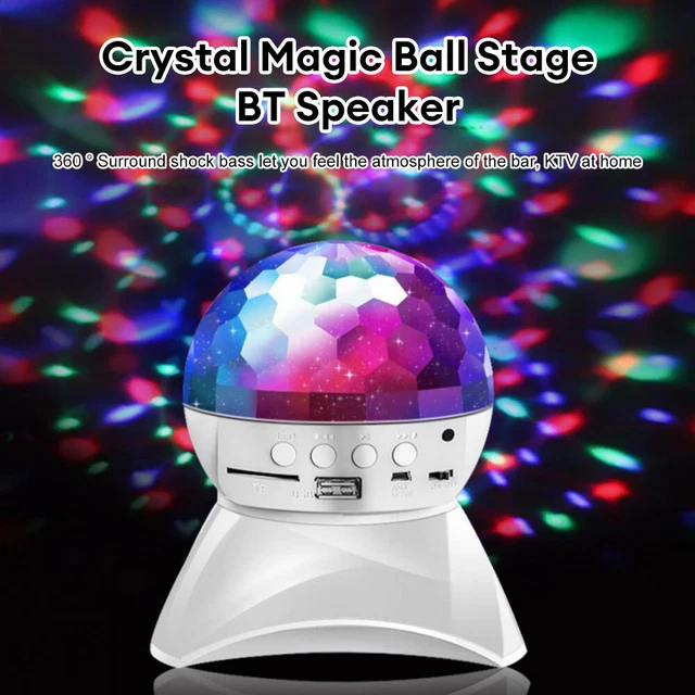 LED DISCO BALL Light Bluetooth Speaker RGB DJ Strobe Party Light Sound Activated £13.78 ...