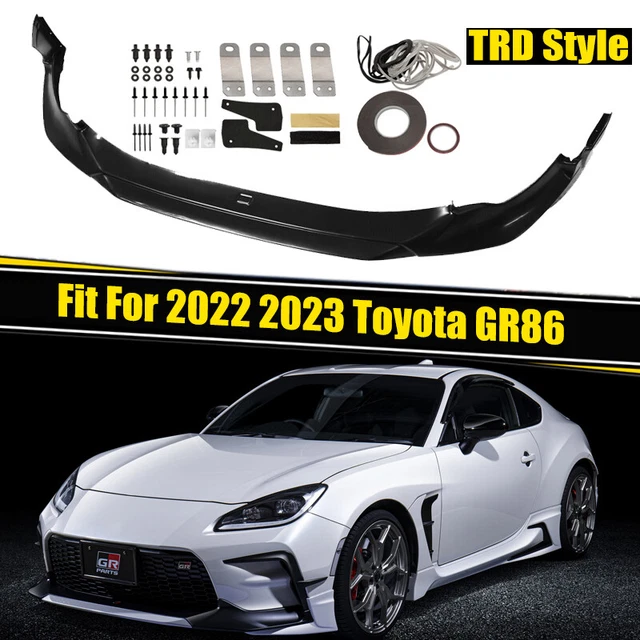 FIT 2022-2023 TOYOTA GR86 TRD Style Front Bumper Lip Spoiler Splitter ...