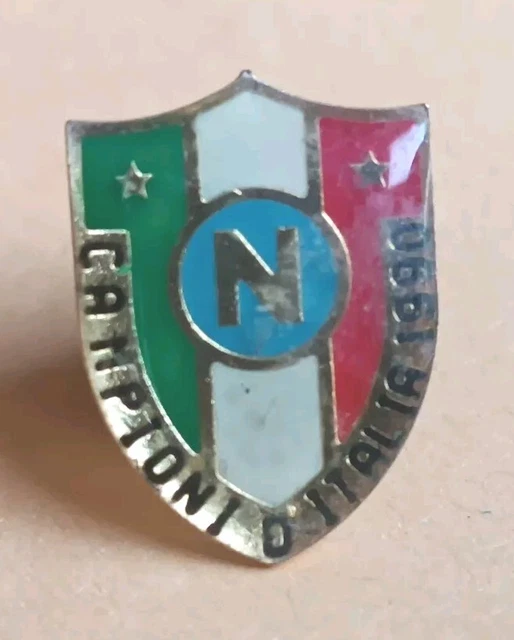 SPILLA PINS DISTINTIVO Stemma Simbolo Badge Logo Crest Club Napoli 2 ...