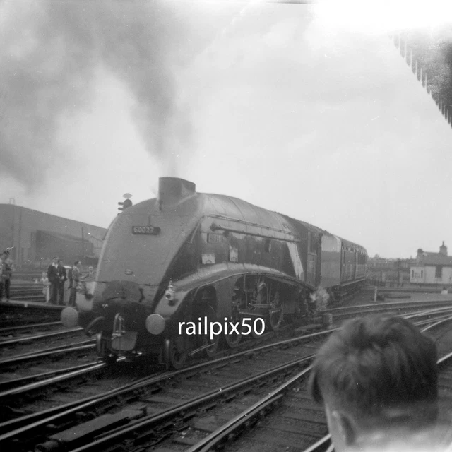ORIGINAL LARGER RAILWAY NEGATIVE. RA44 A4 class steam loco 60027. York ...
