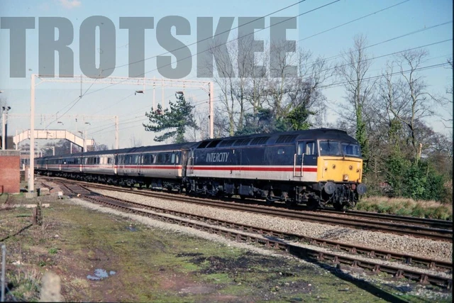 35MM SLIDE BR British Rail Diesel Loco Class 47 47812 Balsall 1994 Orig ...