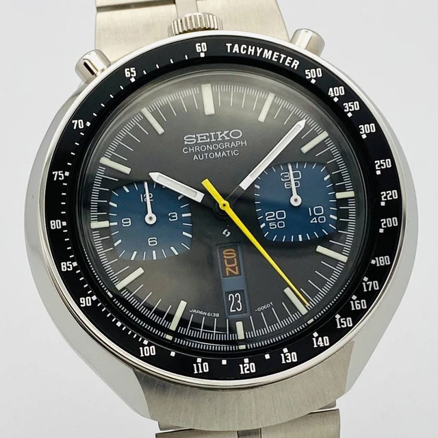 SEIKO 5 SPORTS Speed-Timer Black Horse 6138-0040 Chronograph Automatic ...