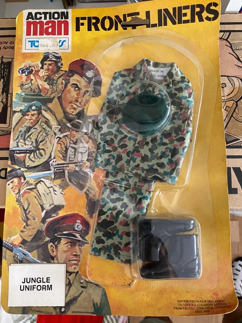 VERY RARE VINTAGE original Action Man Jungle uniform MOC Palitoy ...