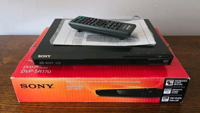 SONY DVP-SR170 COMPACT Slim DVD/CD Player With Remote Control £19.99 - PicClick UK