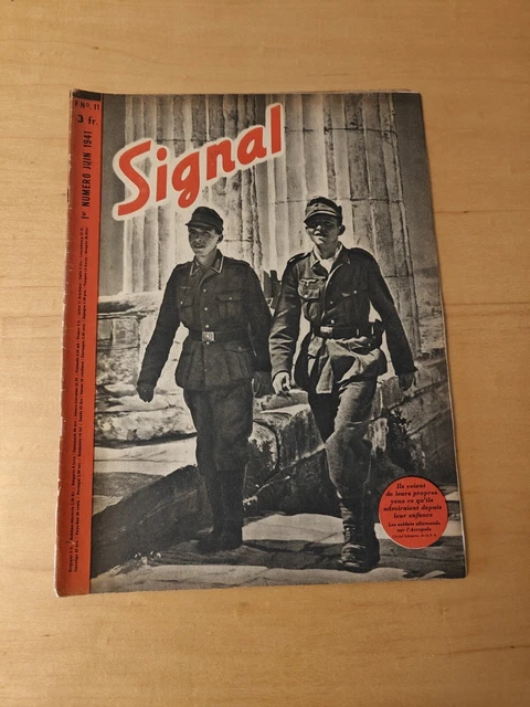 WW2 GERMAN ORIGINAL Signal magazine No.1 June 1941 French Edition £5.00 ...