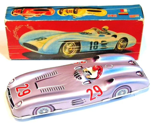 RARE BOXED LARGE FRICTION MERCEDES STREAMLINER CAR WESTERN GERMANY CAR ...