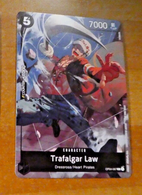 ONE PIECE ENGLISH CARD GAME CARTE Tournament Trafalgar Law OP04-087 EN ...