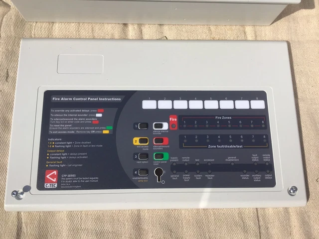 C-TEC FIRE ALARM System 2 Zone Conventional Fire Alarm Panel Cfp702-4 ...