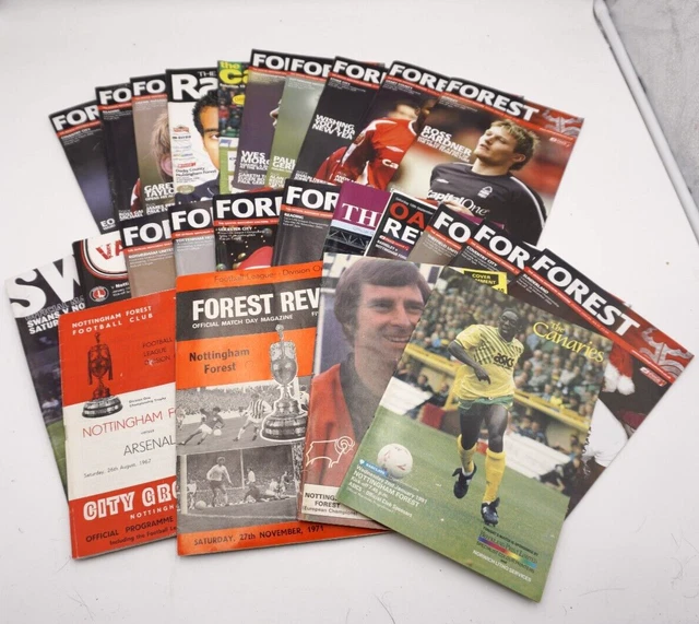 25X VINTAGE JOBLOT Nottingham Forest Football Programmes Bundle 1970s ...