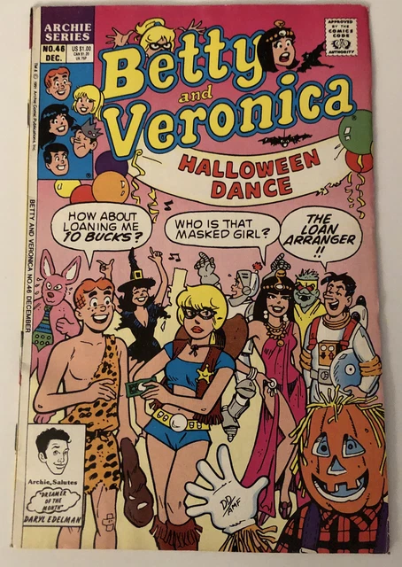 ARCHIE COMICS BETTY & Veronica #46 Doyle Story, DeCarlo Art; Halloween ...