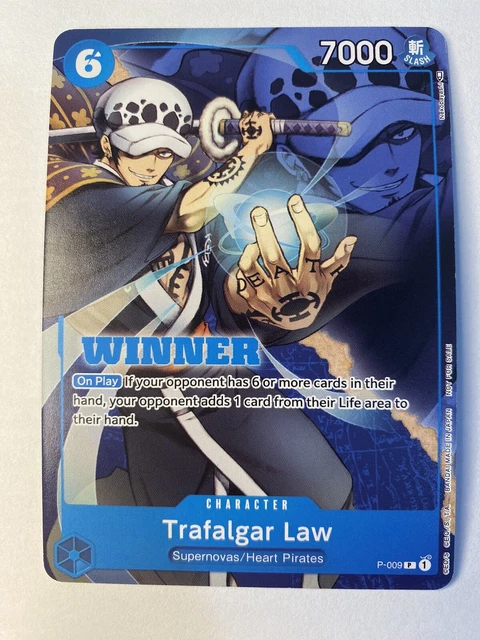 P-009 TRAFALGAR LAW One Piece Card Game Tournament Winner Promo Romance ...