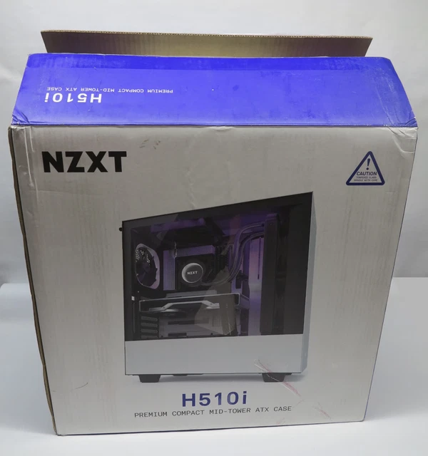 NEW NZXT H510I White Compact Mid-Tower ATX Gaming Computer Case £65.12 ...