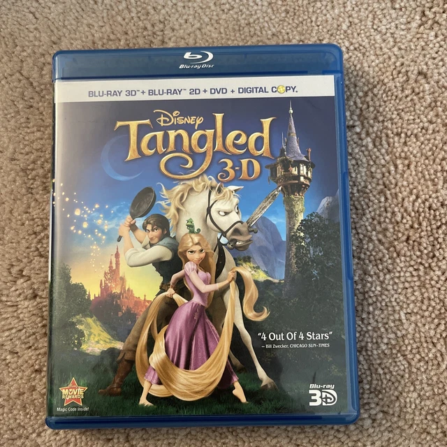 TANGLED (3D/BLU-RAY/DVD, 2011, 4-Disc Set, Includes Digital Copy 2D/3D ...