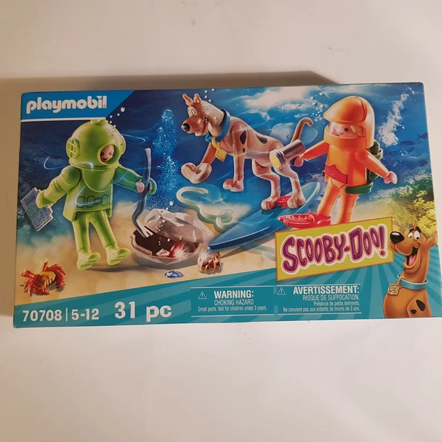 PLAYMOBIL 70608 SCOOBY Doo underwater treasure diving toy set NEW ...