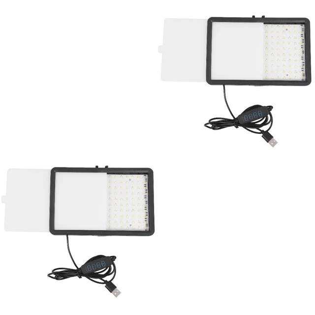 2 SETS MULTI-USE Video Fill Light LED Panel Photography USB £23.19 ...