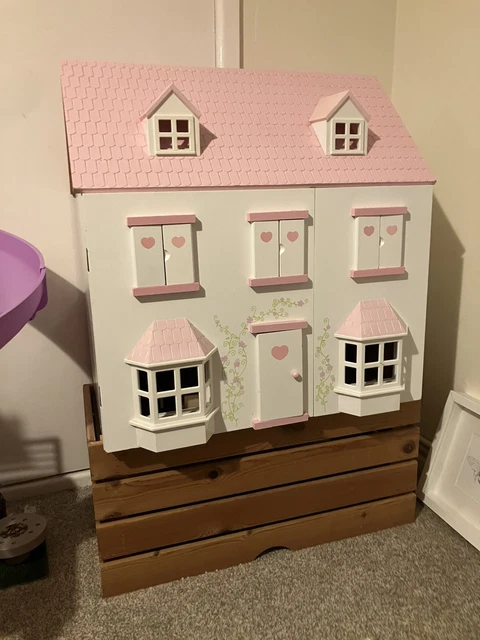 DOLLS HOUSE WOODEN, Great Condition With People £42.28 - PicClick UK