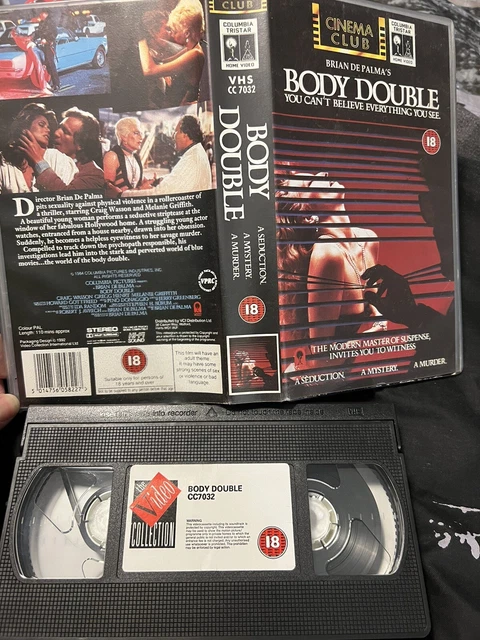 BODY DOUBLE, VHS Video Tape 18, Craig Wasson Melanie Griffith Cult ...