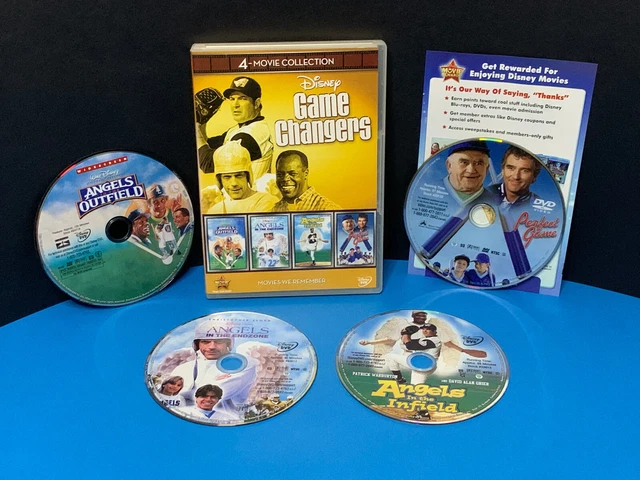 DVD DISNEY GAME Changers 4 Movie Angels Outfield Infield Endzone ...