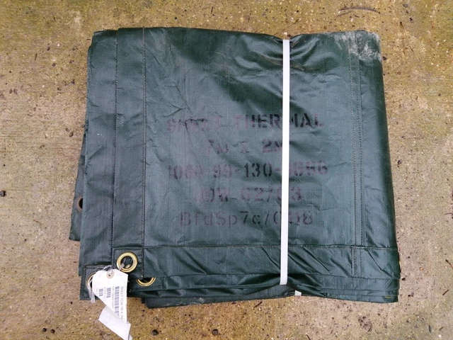 BRITISH ARMY THERMAL Tarpaulin 7x2m Tarp Sheet Heavy Duty Groundsheet £ ...
