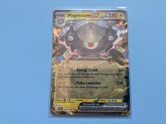 POKÉMON TCG MAGNEZONE ex Scarlet & Violet Base Set 065/198 Regular Double Rare £2.00 - PicClick UK