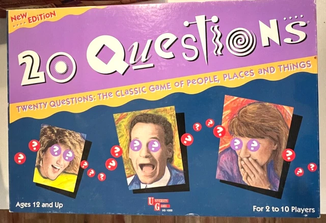 '20 QUESTIONS' TRIVIA Board Game - University Games 1987 Complete VGC ...