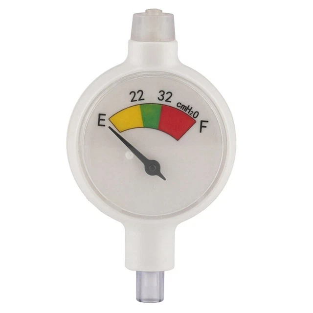 2X(WHITE ANESTHETIC TRACHEAL Intubation Manometer for Pets Reused D1K4 ...